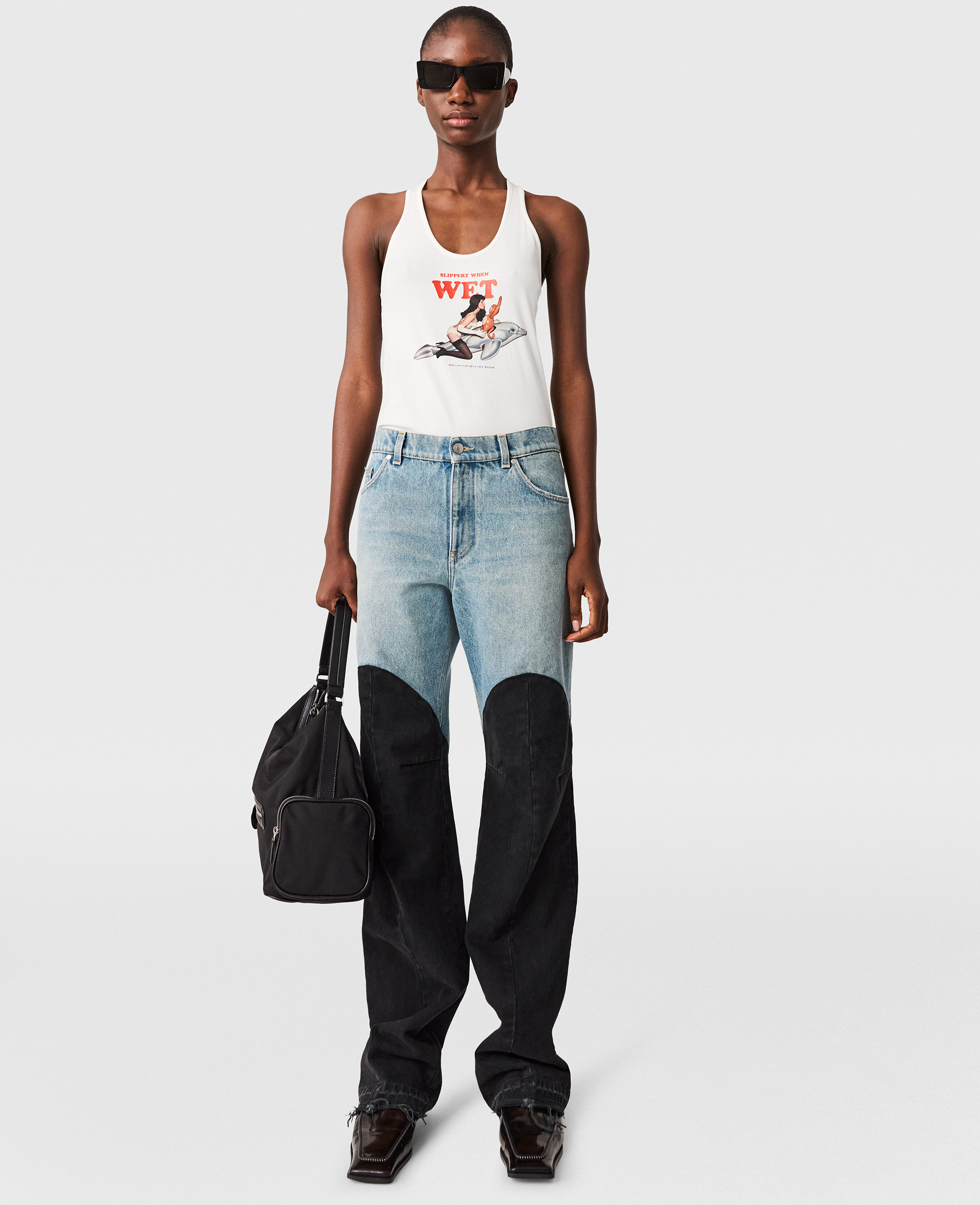 STELLA MCCARTNEY Stella McCartney x Jeff Koons "Slippery When Wet" Graphic Tank